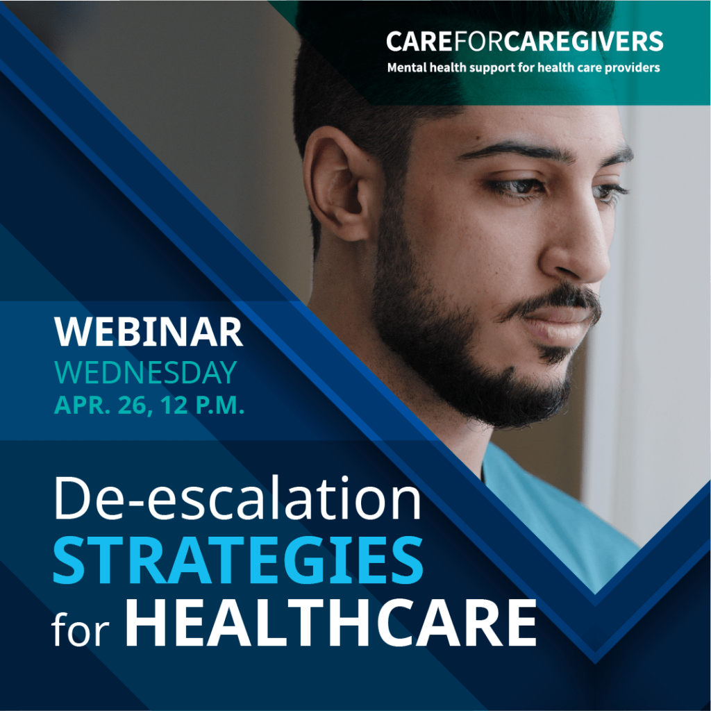 De-escalation strategies for healthcare - SafeCare BC